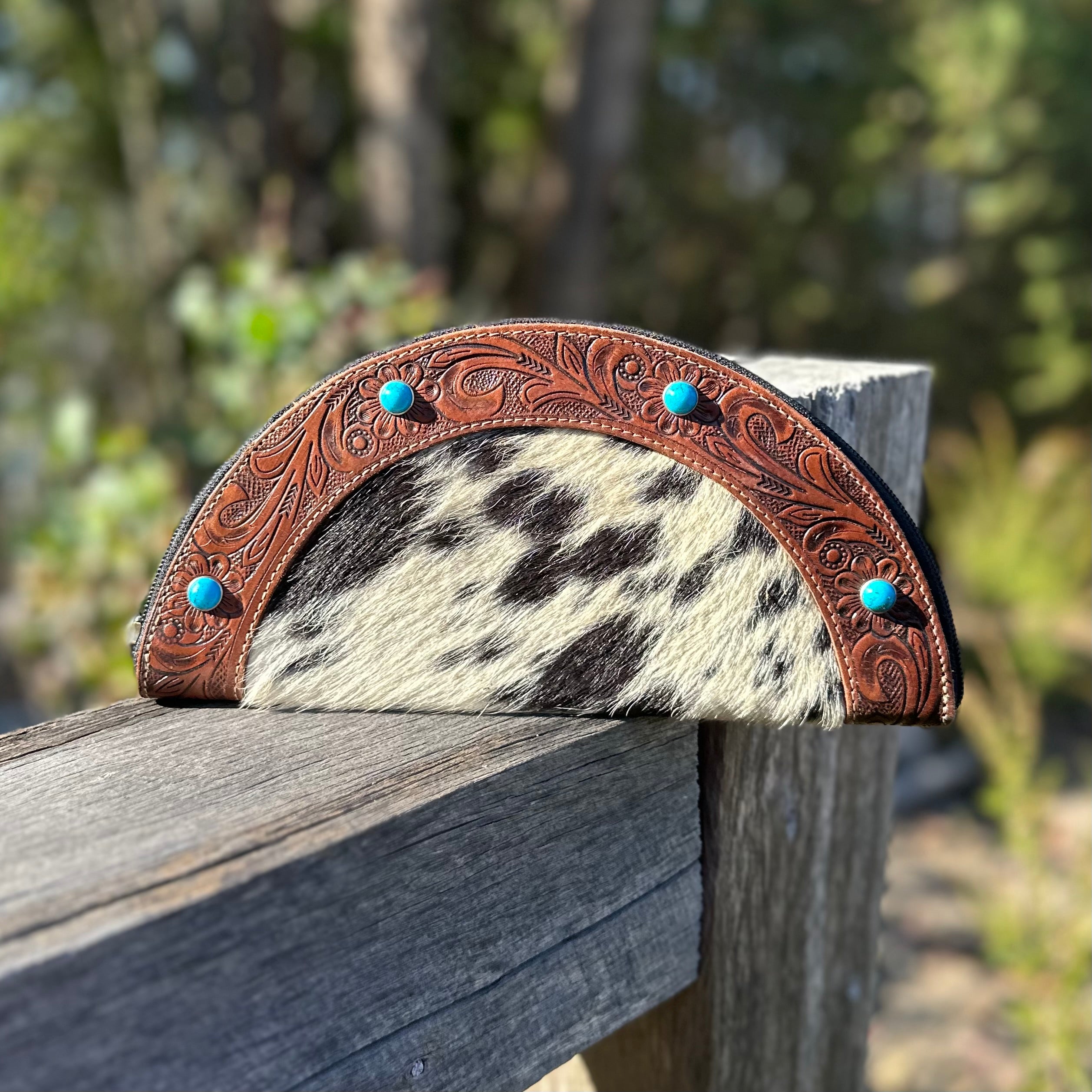 Tooled Crescent Wallet – Holmes & Hide